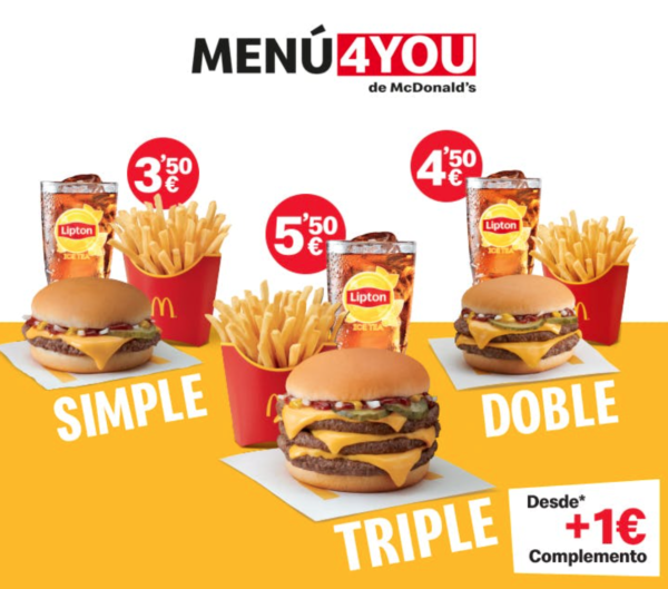 Menú4You en McDonald's - CC Puerta de Alicante